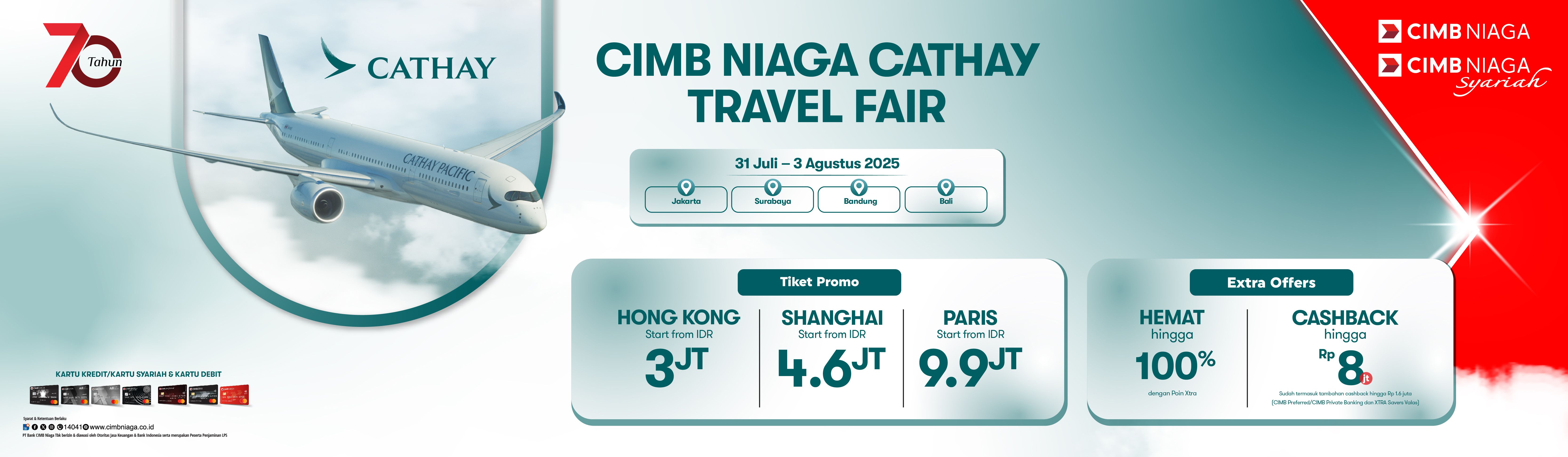 CIMB Niaga Cathay Travel Fair 2025 | Golden Rama Tours and Travel
